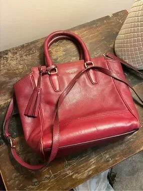 Coach | Bags | Genuine Coach Legacy Leather Mini Tanner In Deep Port ...